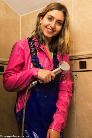 SEXYRAINWEAR.online | Pink blue mud fetish (39 pics)